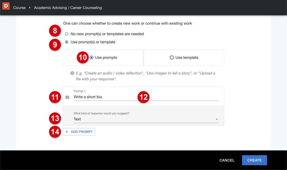 Create, edit, or delete assignments – Digication Help Desk