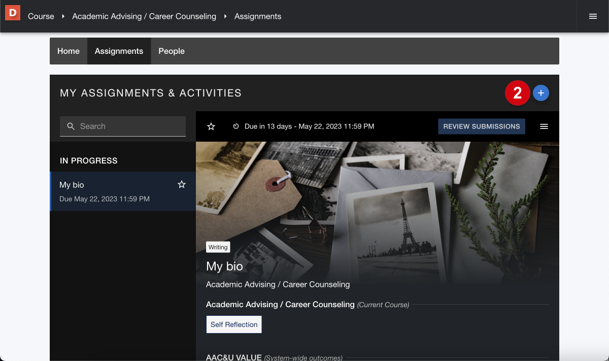Create, edit, or delete assignments – Digication Help Desk