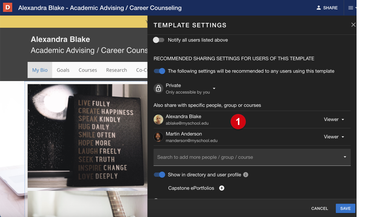 Template Notifications And Approvals For Administrators Digication