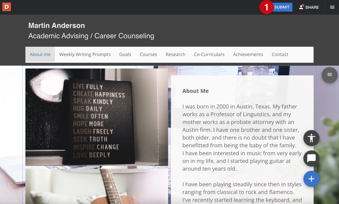 Submit Work – Digication Help Desk