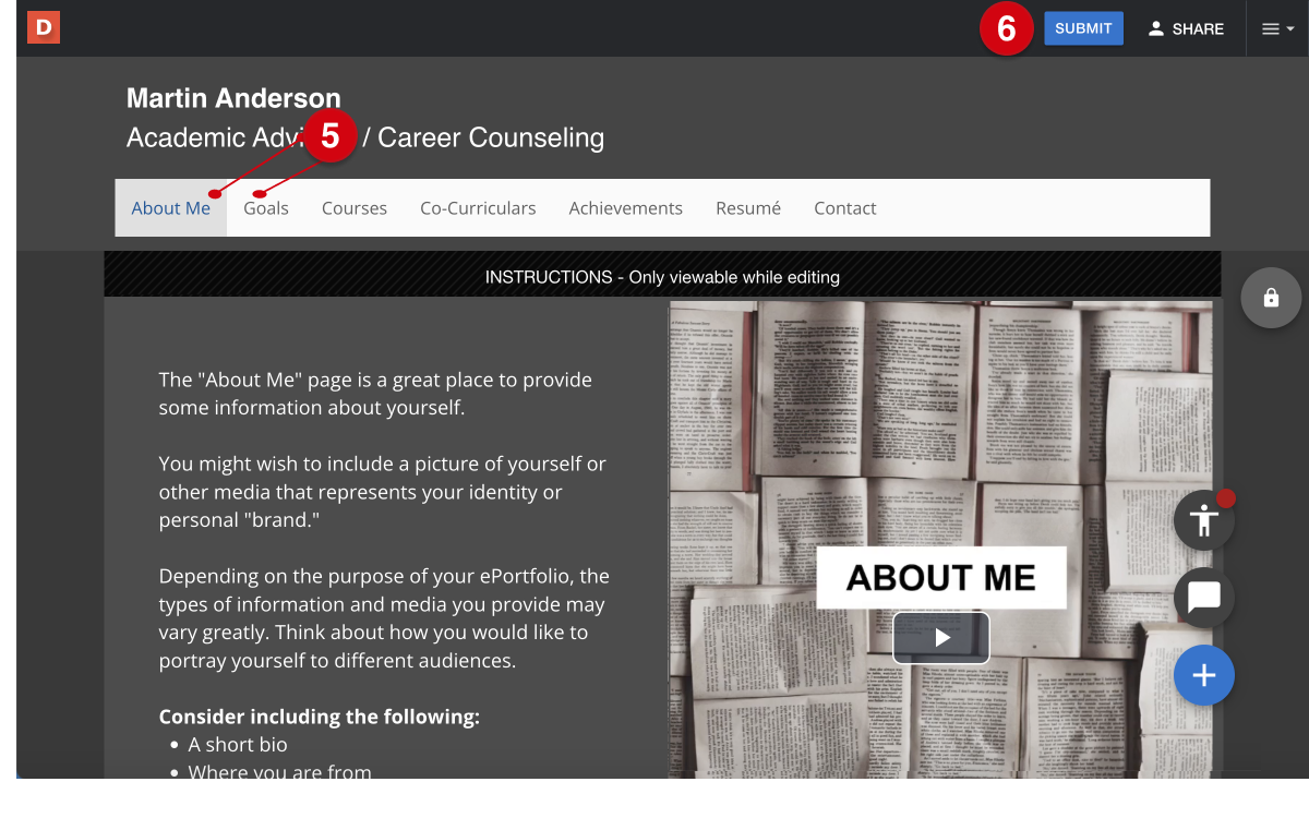 Submit Work – Digication Help Desk